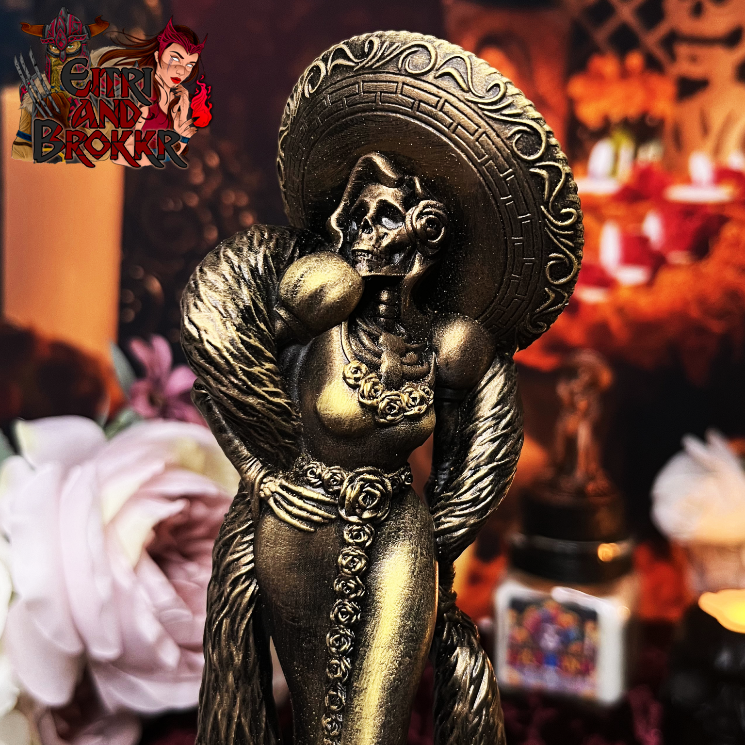 Figurine de La Catrina mexicaine, symbole du jour des morts | Eitri ...